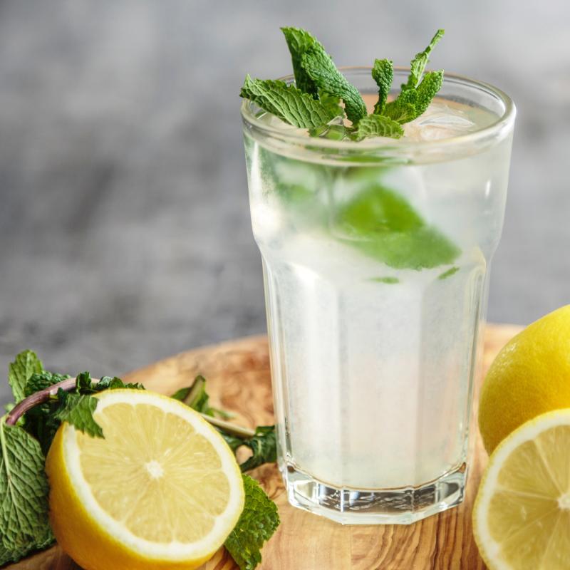 Drink | Non-alcoholic Dirty Lemon Tonic | exhibit art gallery