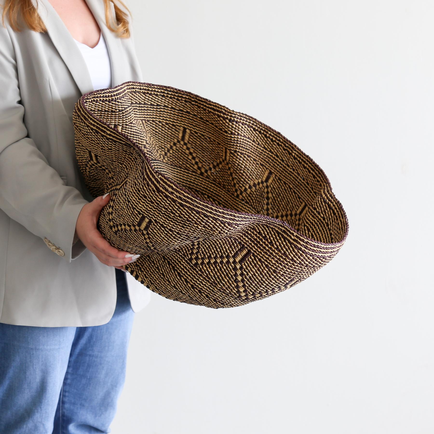 Accessories - Neutral Woven Basket | exhibit art gallery