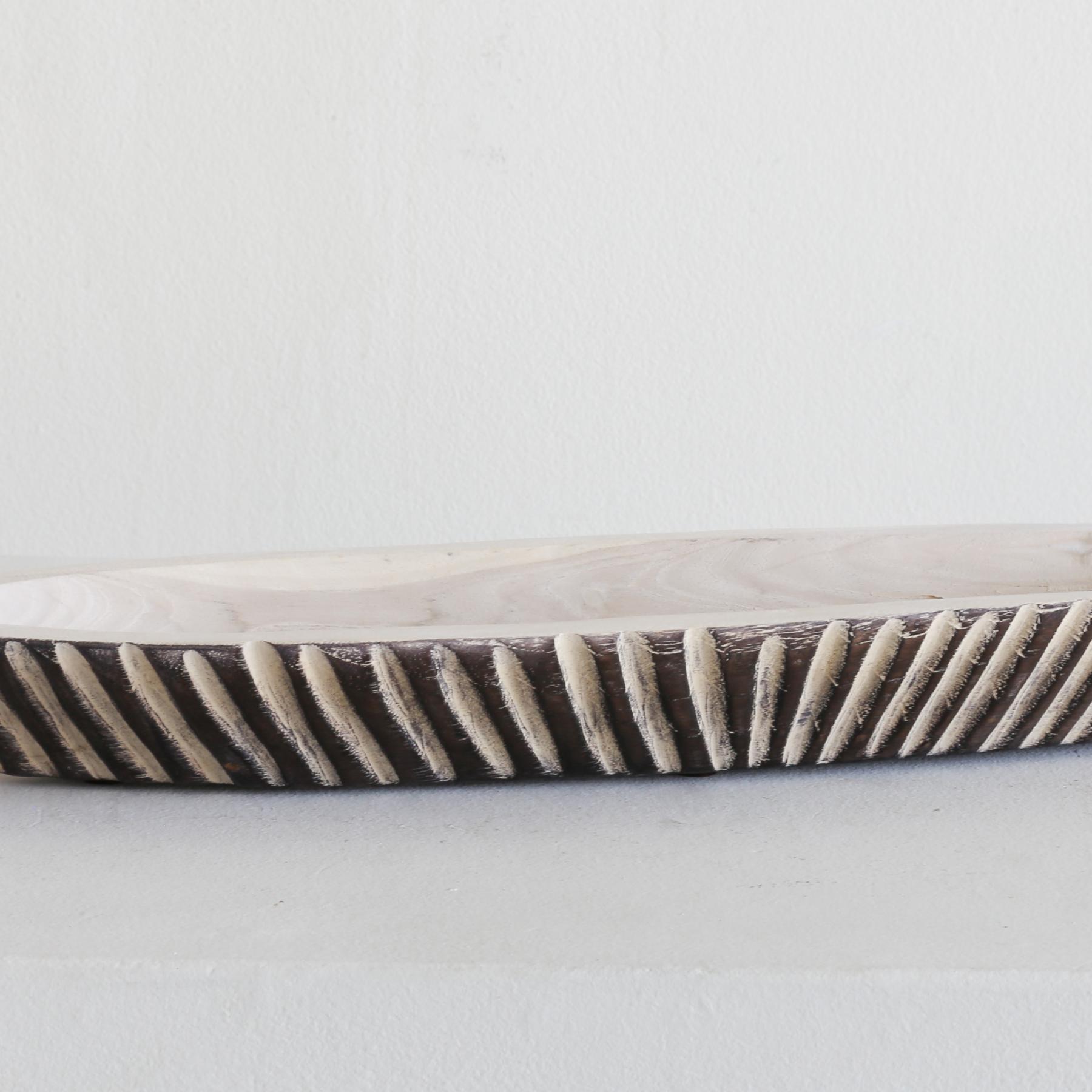 Accessories - Bleached with Black Flute Boat | exhibit art gallery