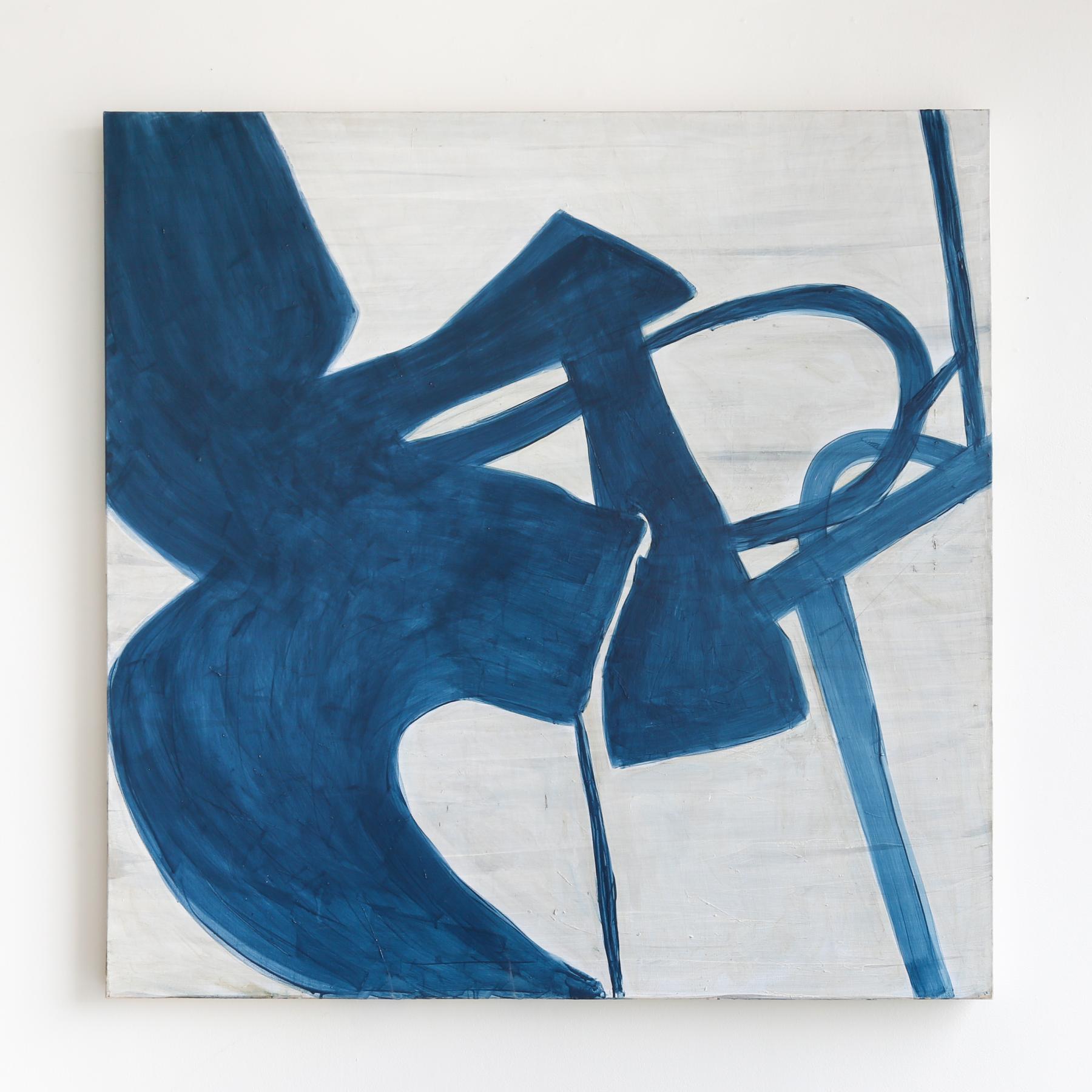 Kim Fonder - Indigo Collage I | exhibit art gallery