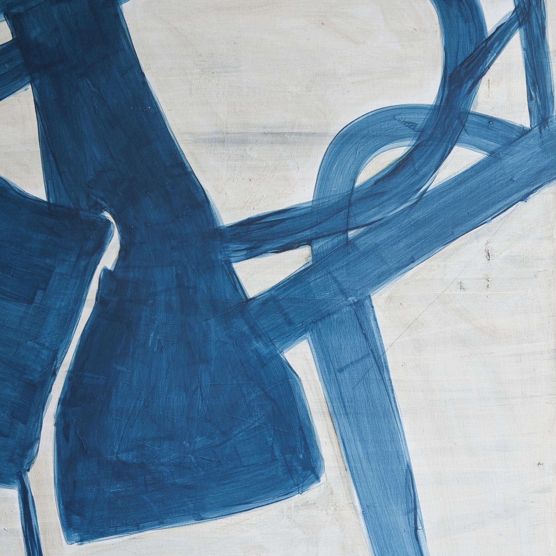Kim Fonder - Indigo Collage I | exhibit art gallery