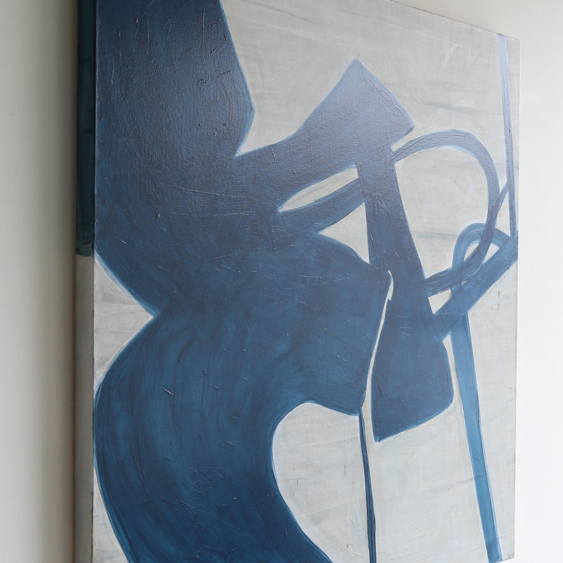 Kim Fonder - Indigo Collage I | exhibit art gallery