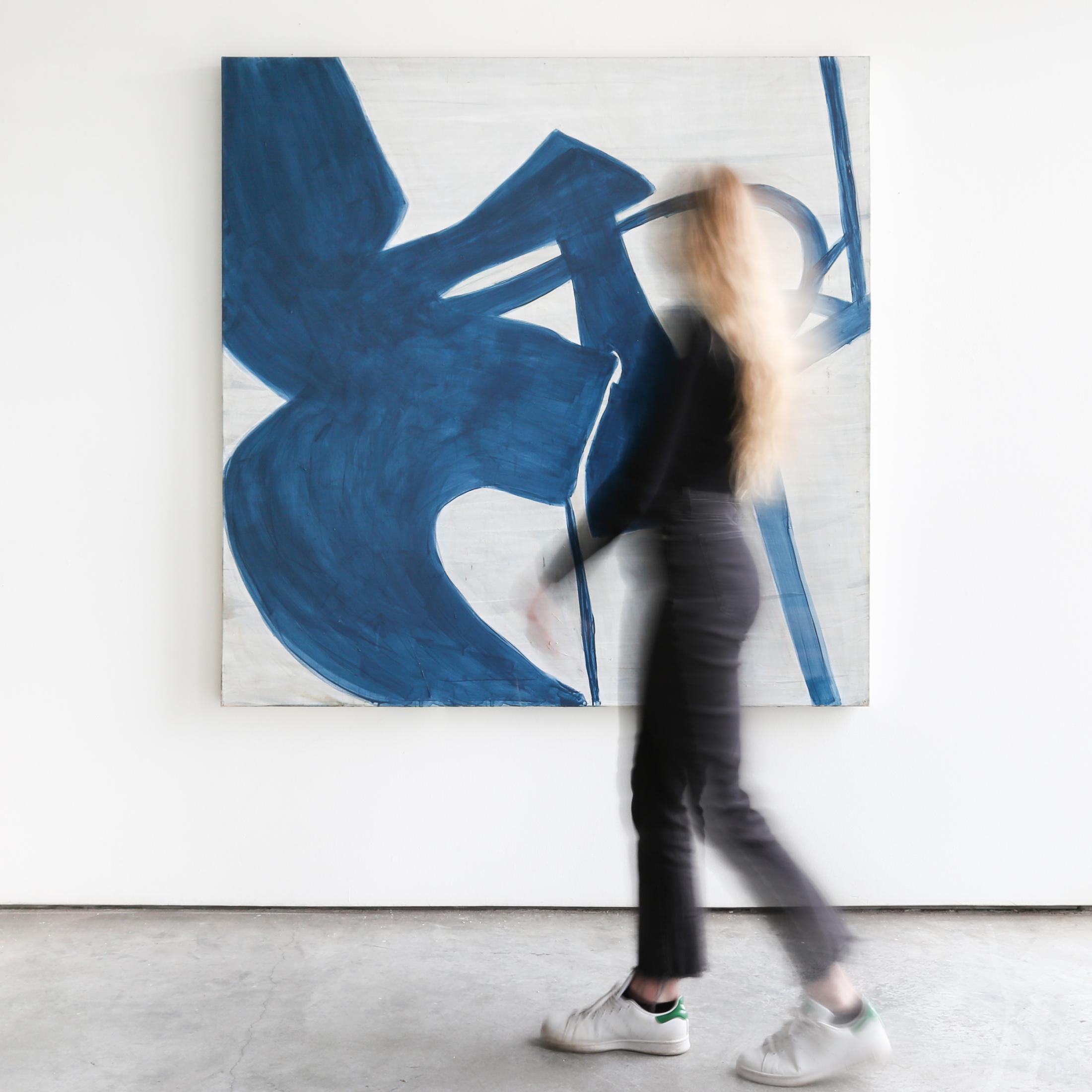 Kim Fonder - Indigo Collage I | exhibit art gallery