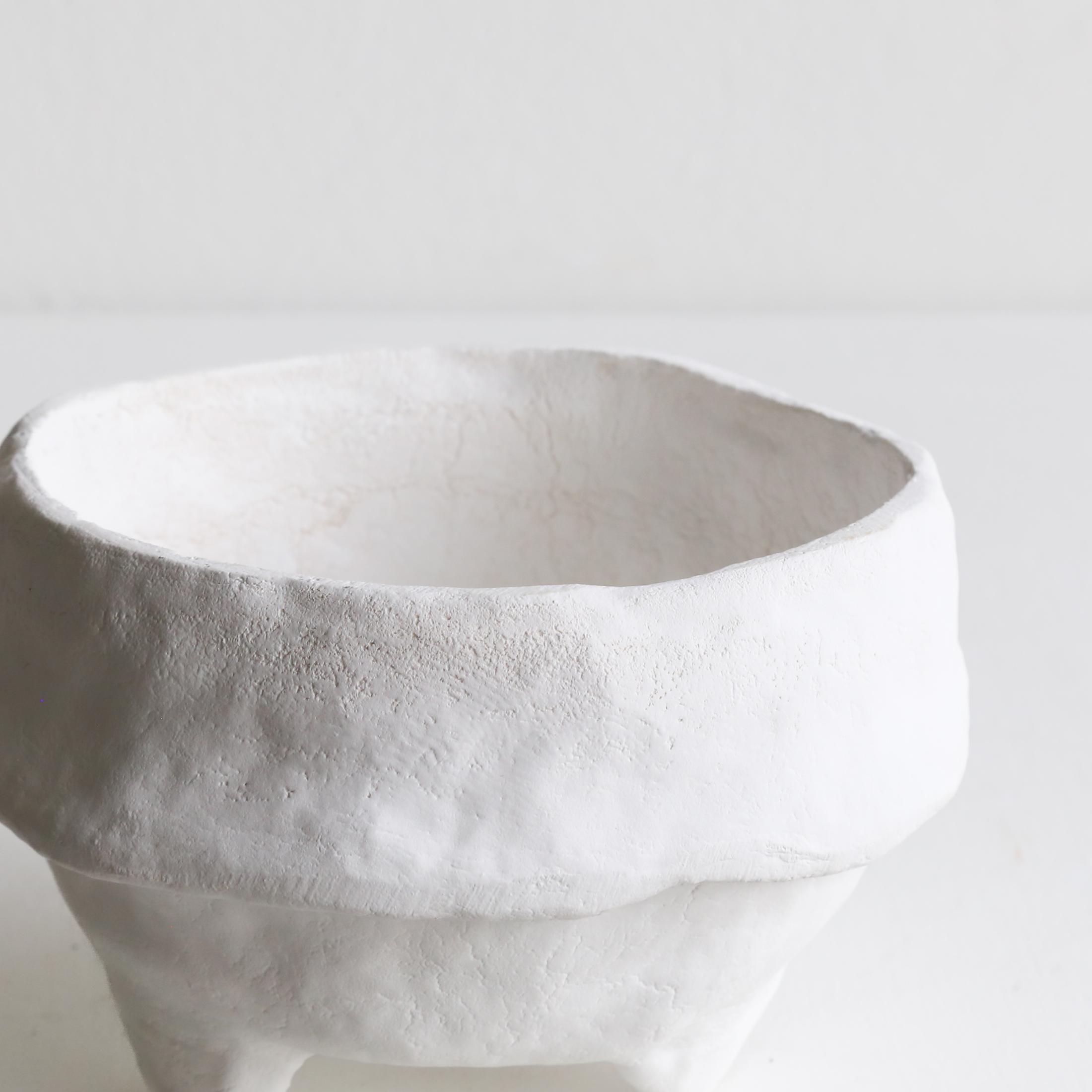 Accessories - Paper Mache Bowl - White | exhibit art gallery