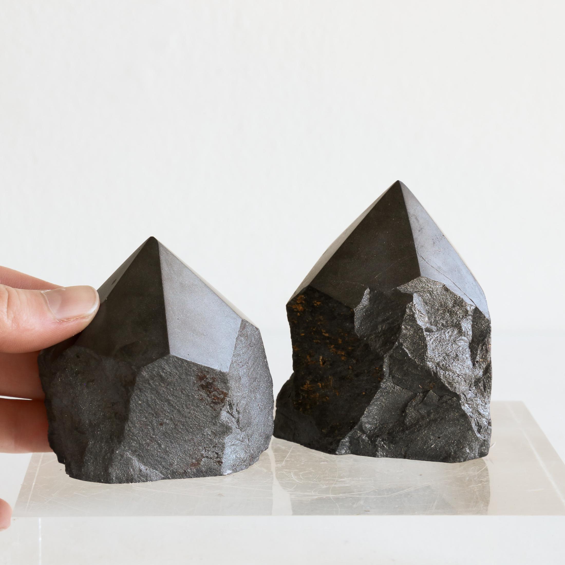 Minerals - Hematite Polished Point Large | exhibit art gallery