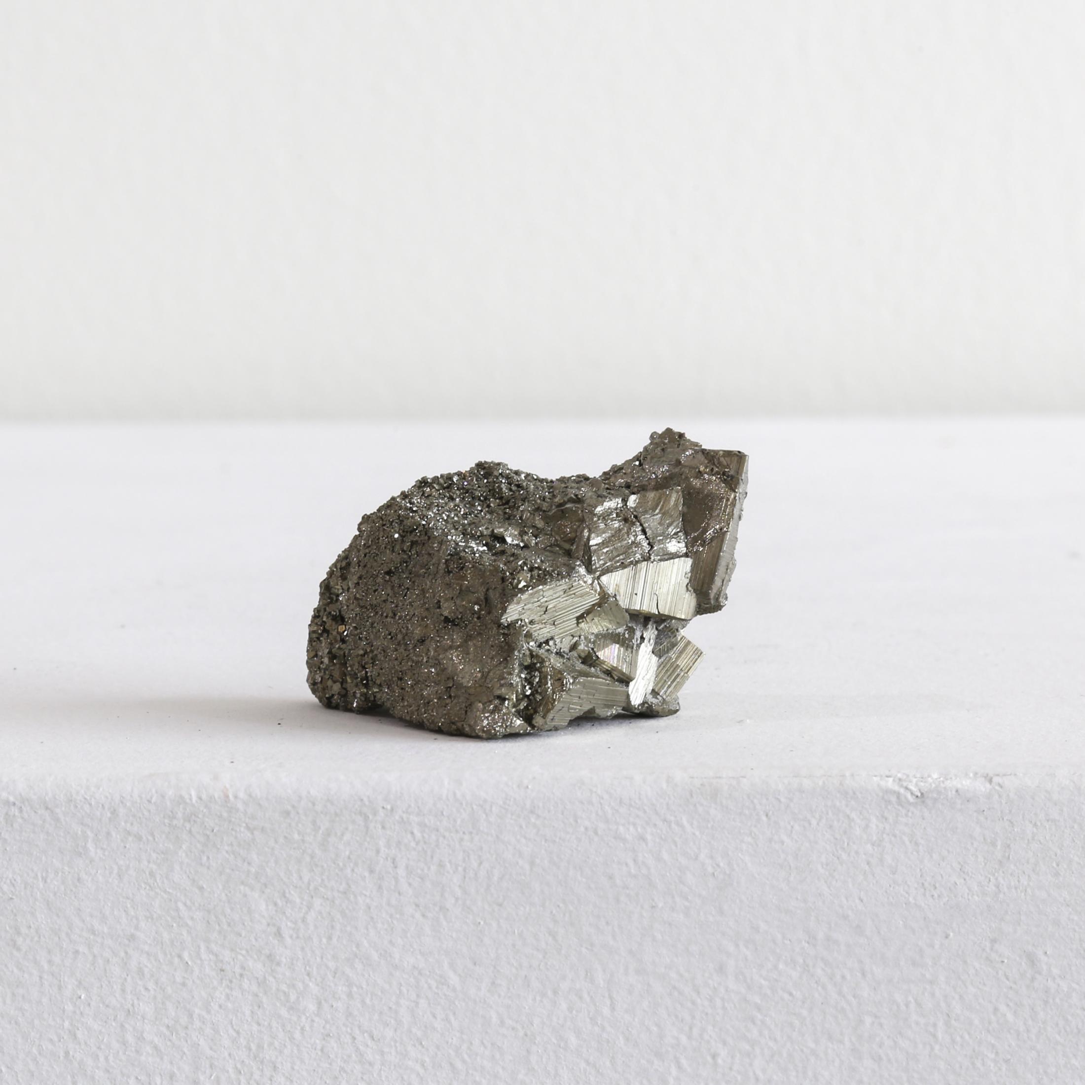 Minerals - Coco Pyrite Cluster Mini 2 | exhibit art gallery